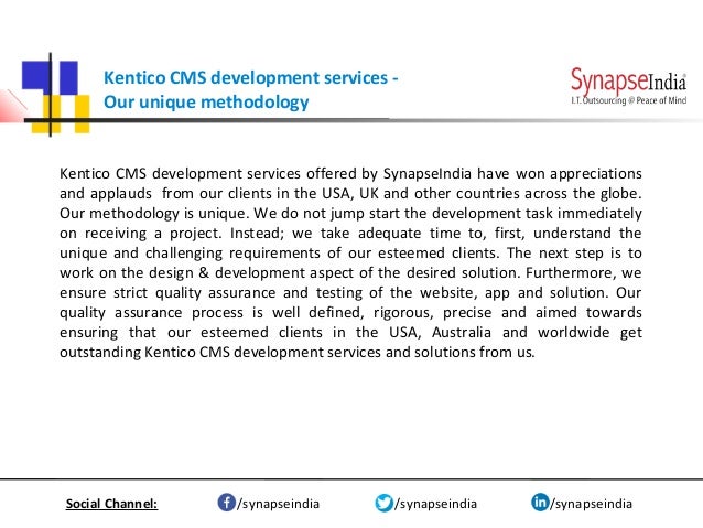 SynapseIndia - Kentico CMS Development Services
