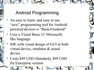 Synapseindia android app programming | PPT | Operating Systems | Computer Software and Applications