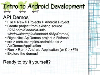 Synapseindia android apps intro to android development | PPT