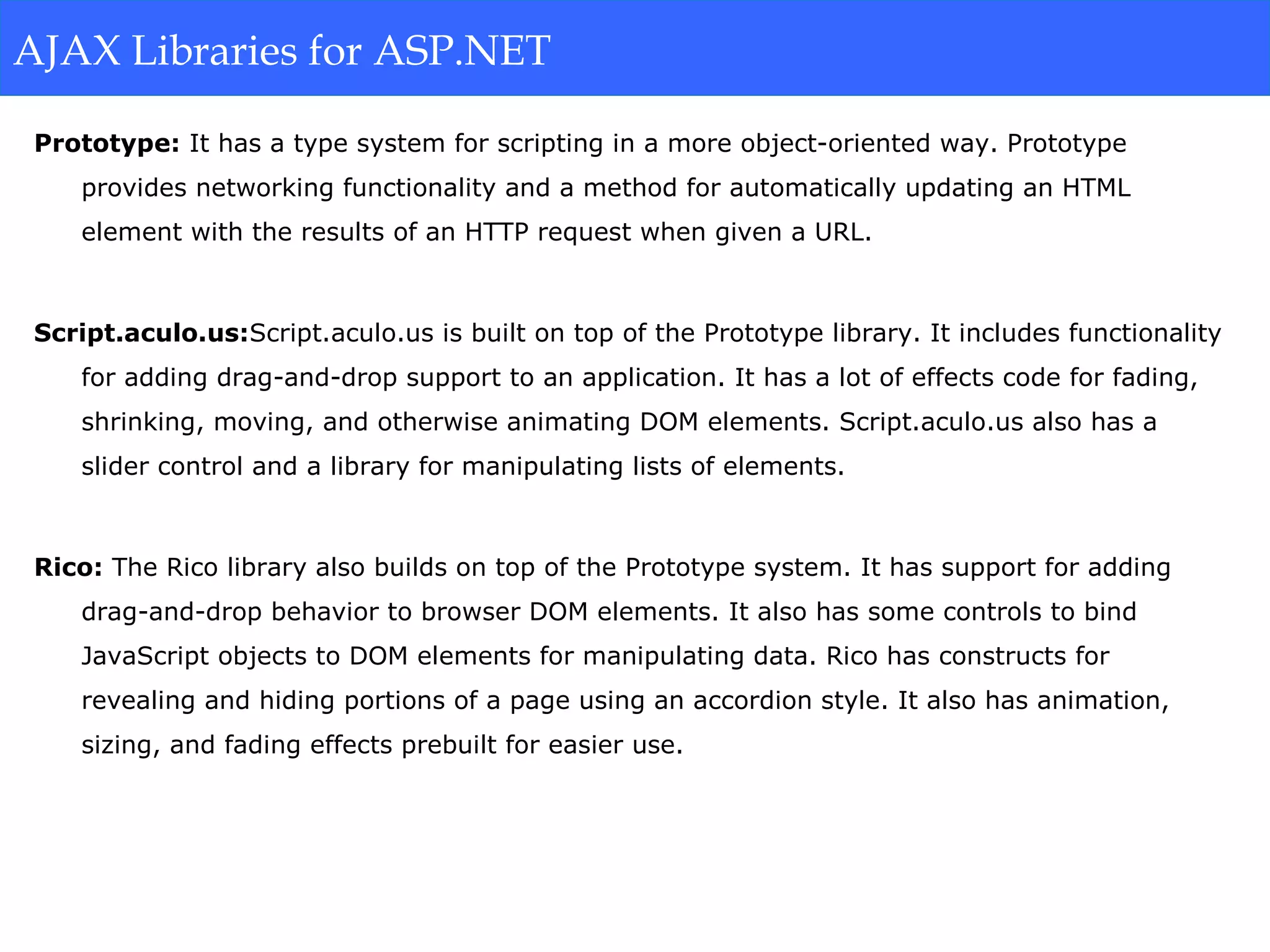 SynapseIndia asp.net2.0 ajax Development | PPT