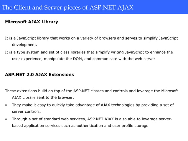 SynapseIndia asp.net2.0 ajax Development | PPT