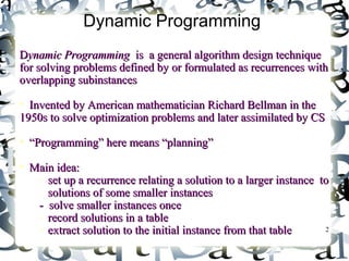 Synapseindia dotnet development chapter 8-0 dynamic programming | PPT