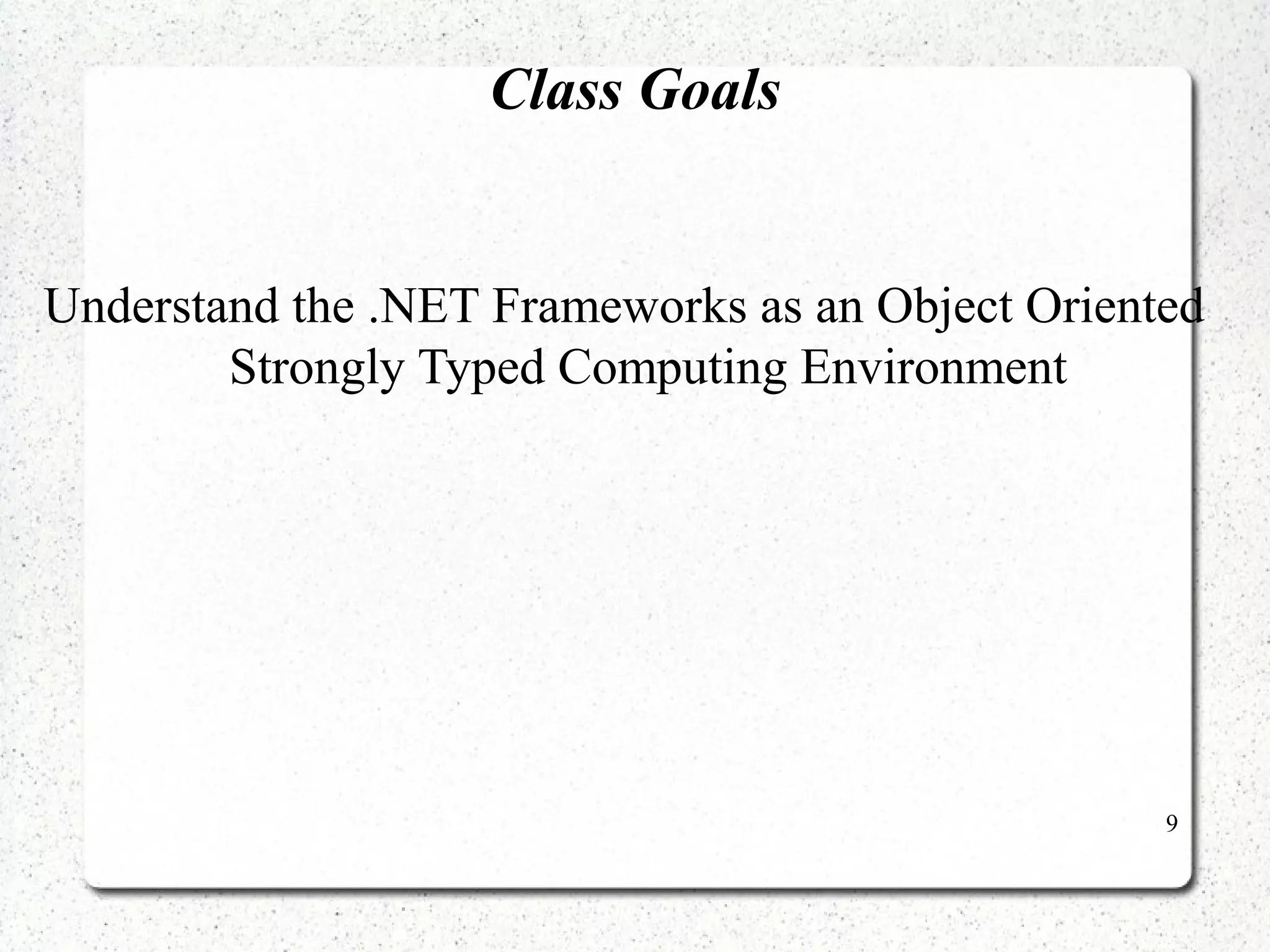 Synapse india fundamentals of dotnet development | PPT