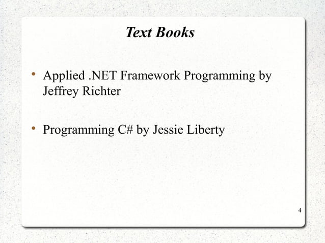 Synapse india fundamentals of dotnet development | PPT