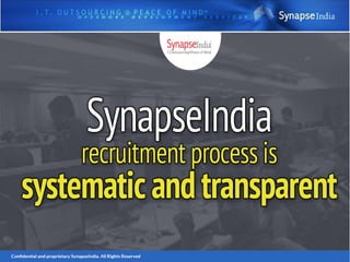 SynapseIndia recruitment for is open for various positions | PPT