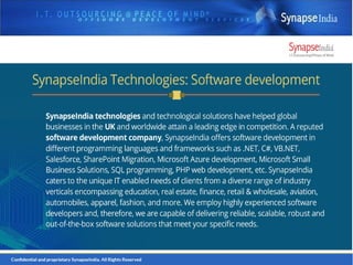SynapseIndia technologies custom software development | PPT | Social Networking | Internet
