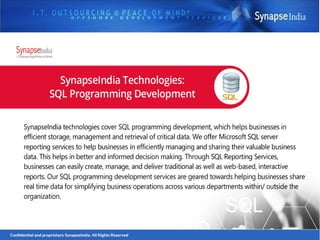 SynapseIndia technologies- why choose us? | PPT