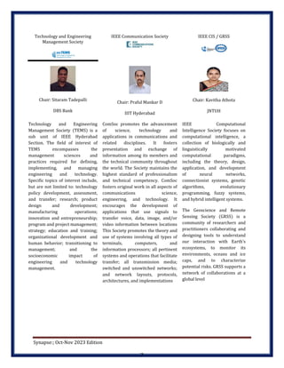 SynapseOctNov2023ieeesectionindiahyderabad | PDF