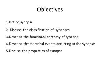 Synapses ppt | PPTX