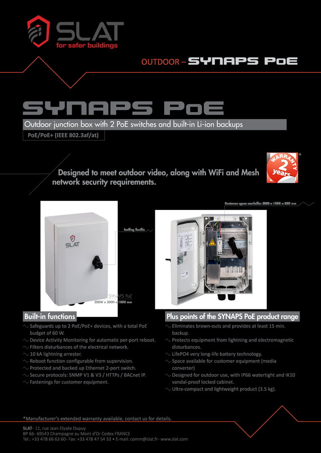 Synaps PoE / PoE+ | PDF