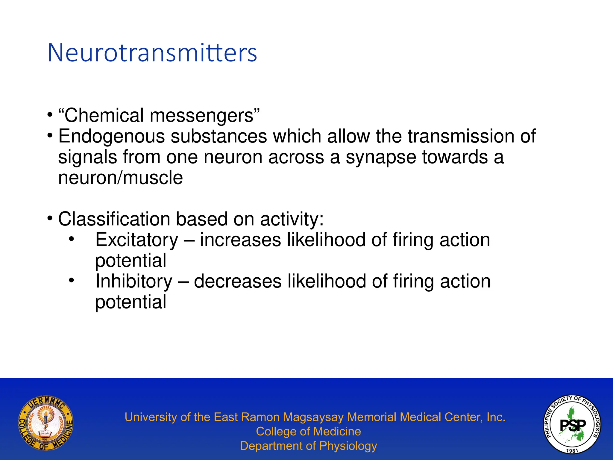 Overview of Synaptic Physiology: Types, Steps and Neurotransmitters | PPT