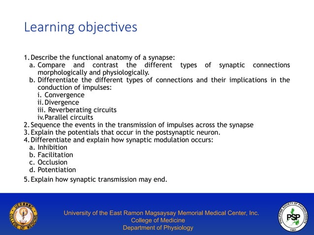 Overview of Synaptic Physiology: Types, Steps and Neurotransmitters | PPT