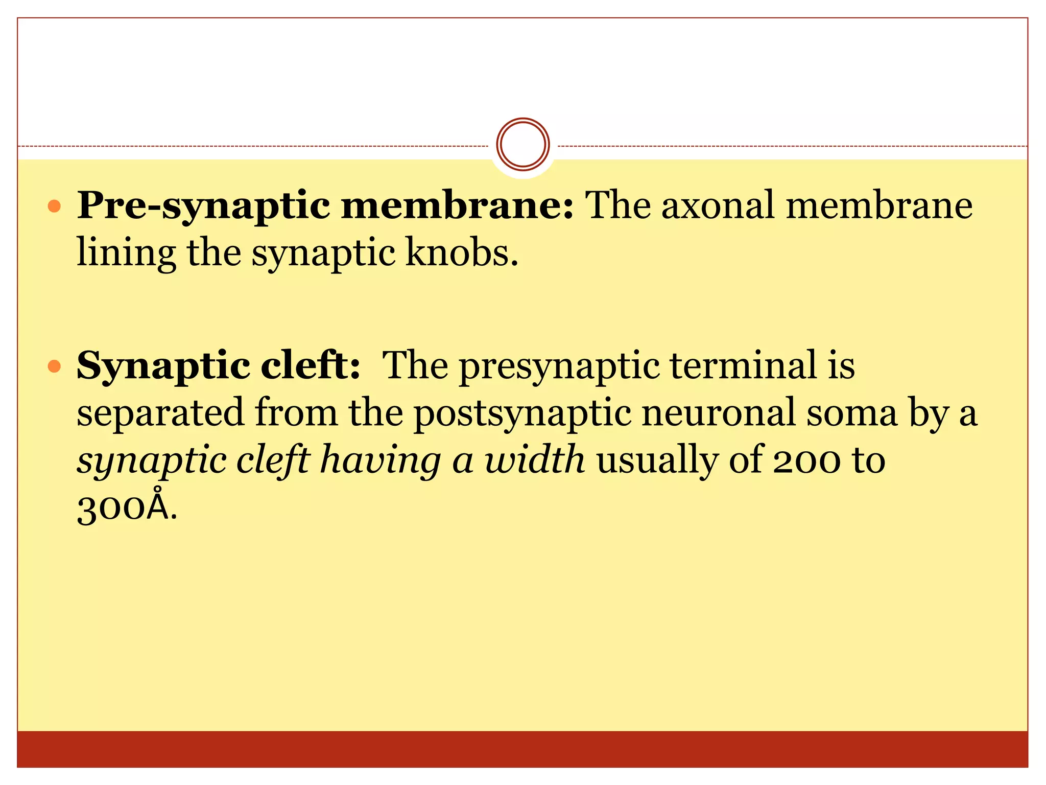Synaptic transmission i | PPTX