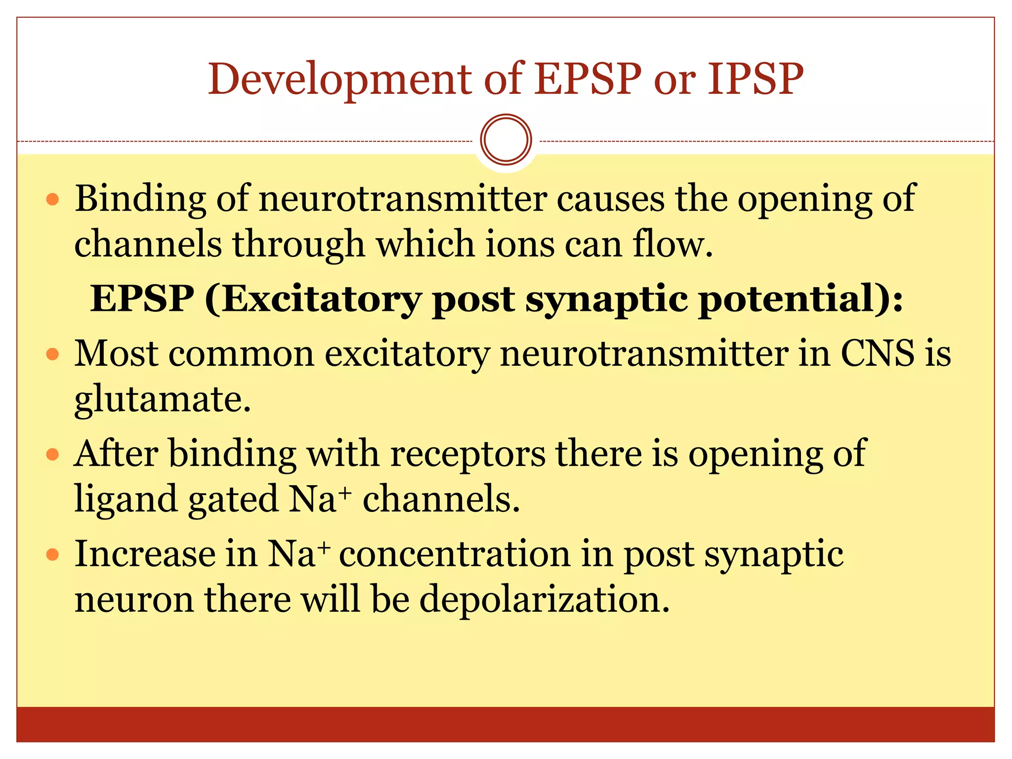 Synaptic transmission i | PPTX