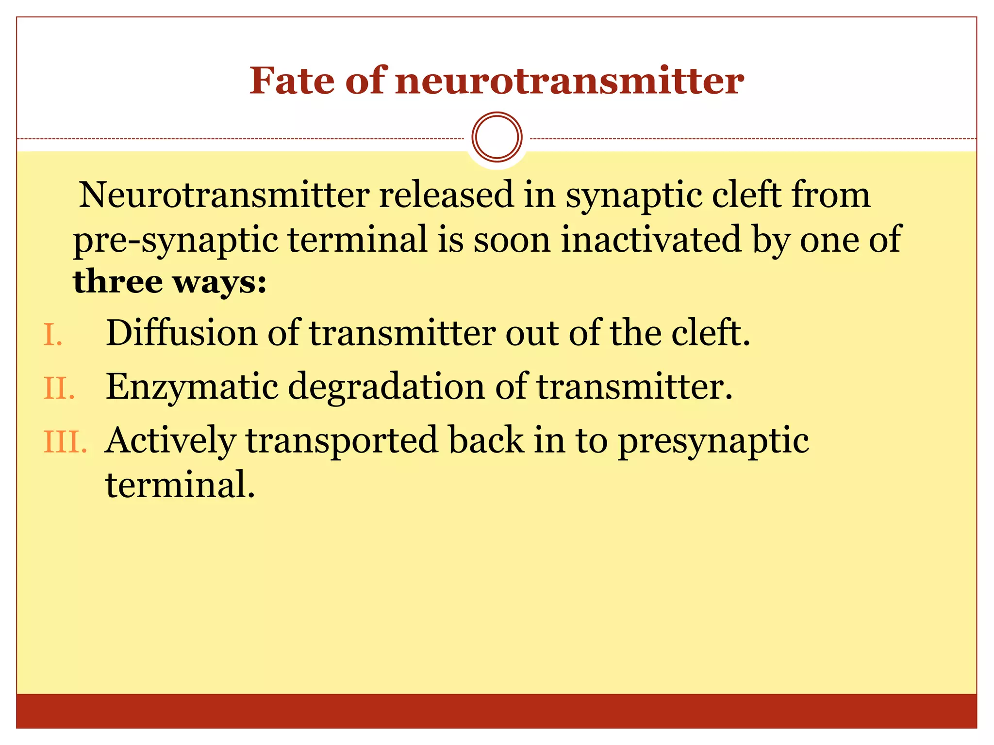 Synaptic transmission i | PPTX