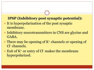 Synaptic transmission i | PPTX