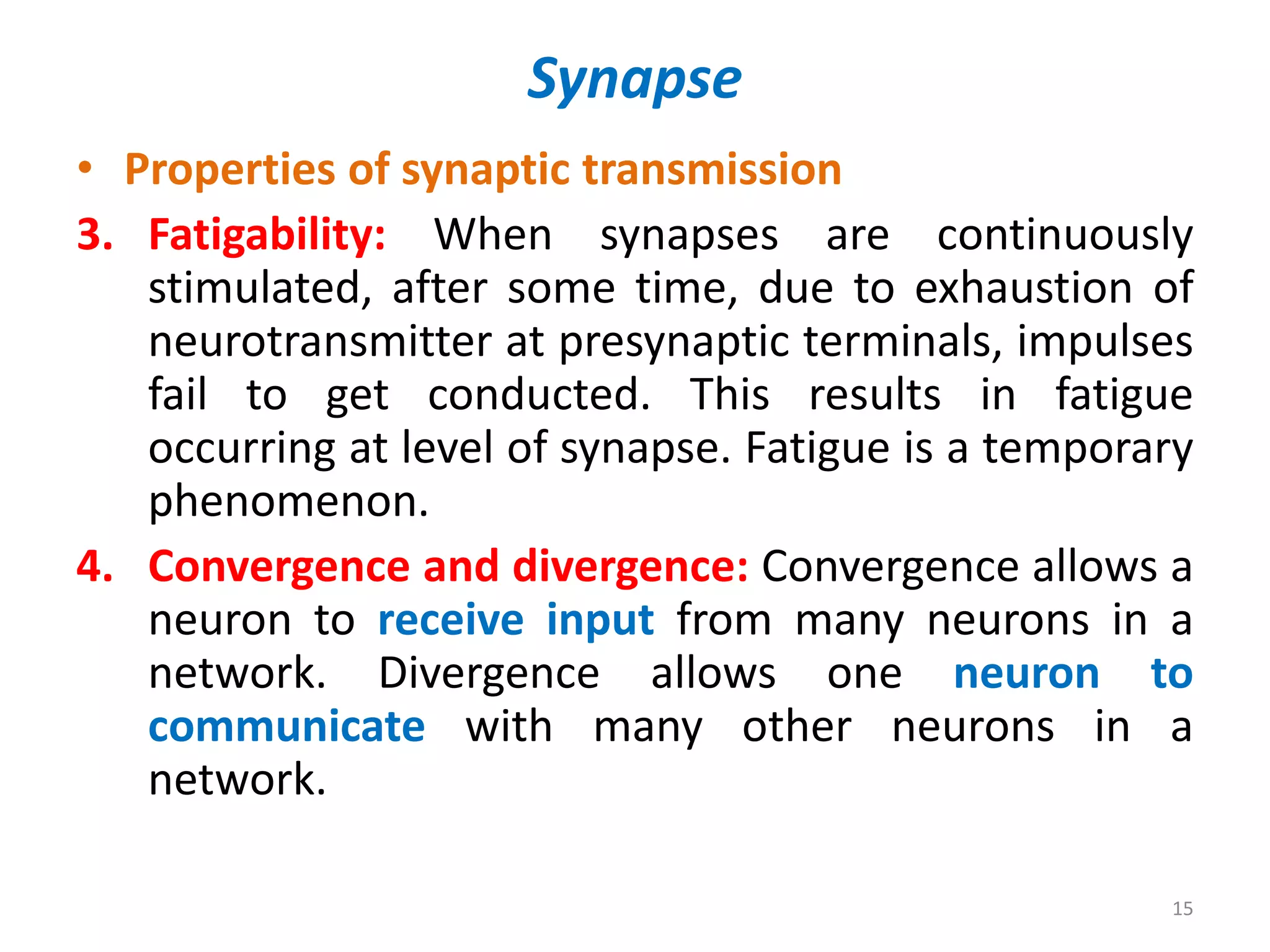 Synaptic transmission in CNS | PPTX