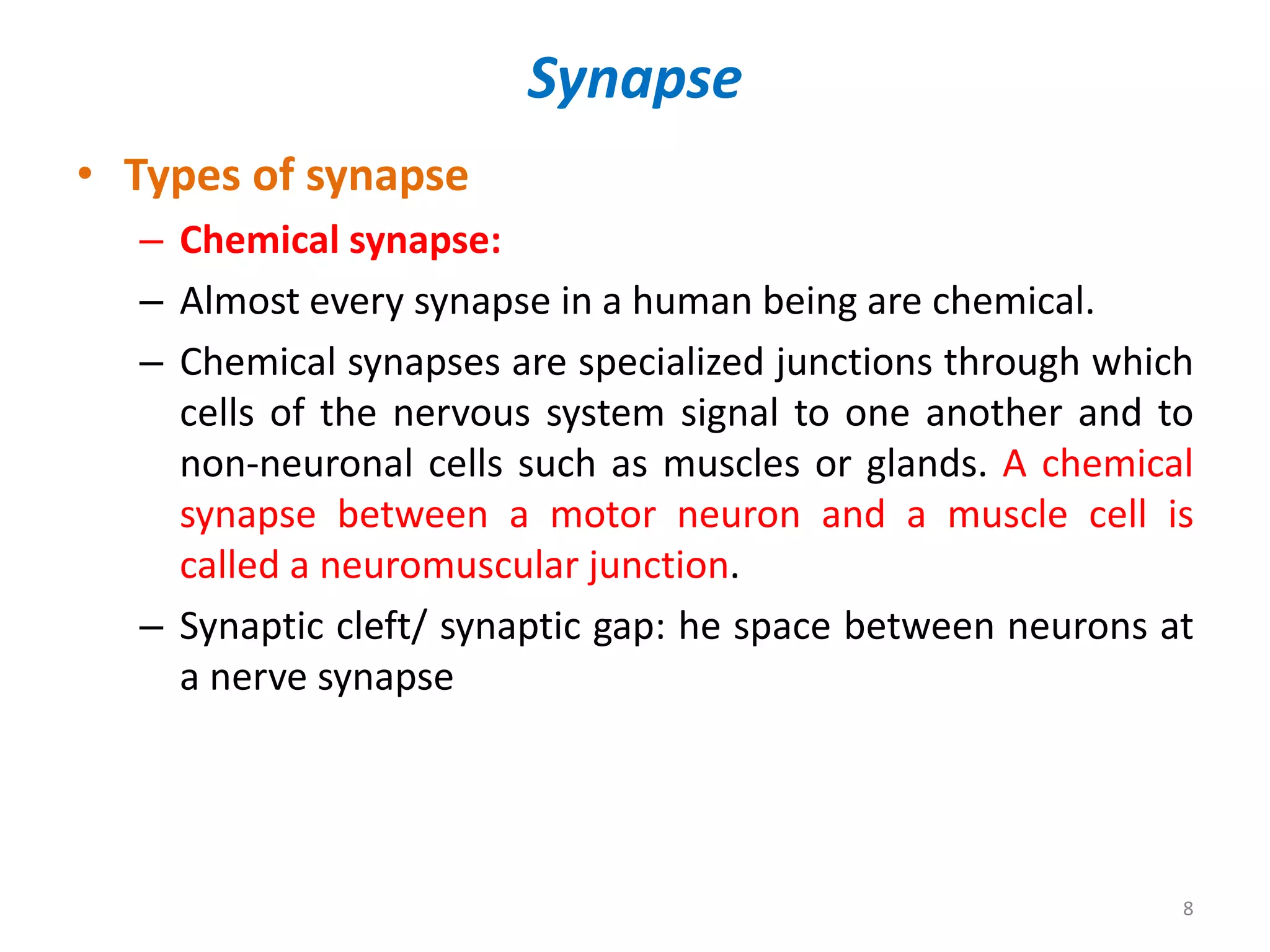 Synaptic transmission in CNS | PPTX