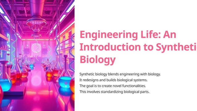 engineering life- an introduction to synthetic biology | PPTX