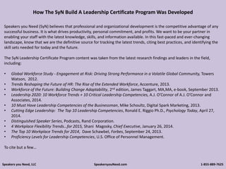 SyN Build a Leadership Program (objectives and skill sets) | PPTX