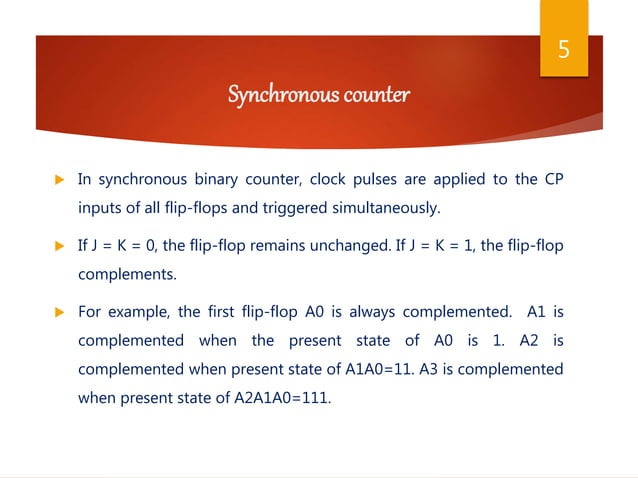 Synchronous Counter | PPTX | Technology & Computing