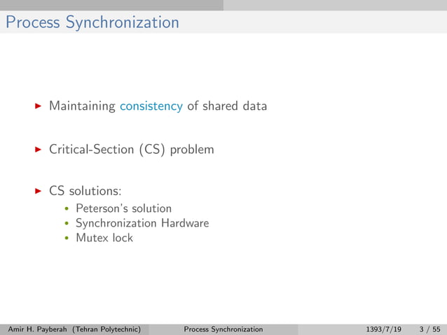 Process Synchronization - Part2 | PDF