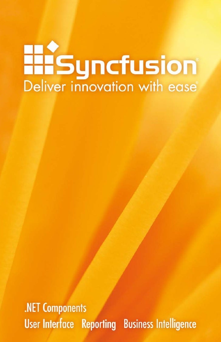 Syncfusion Brochure 2010 Web
