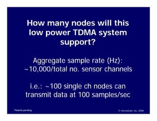 Synched E Harvesting Wireless Sensors For Sensors Expo 2009 Dist | PPT