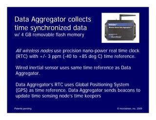 Synched E Harvesting Wireless Sensors For Sensors Expo 2009 Dist | PPT