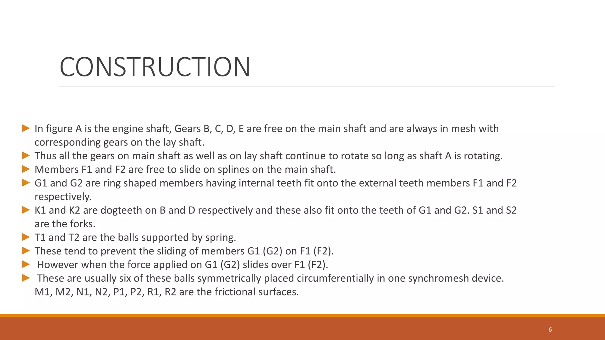 Synchromesh gear box | PPTX