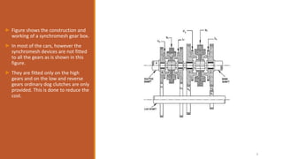 Synchromesh gear box | PPTX