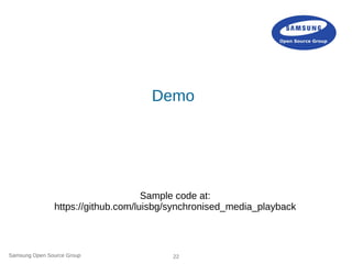 Synchronised Multidevice Media Playback with Gstreamer | PPT