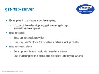 Synchronised Multidevice Media Playback with Gstreamer | PPT