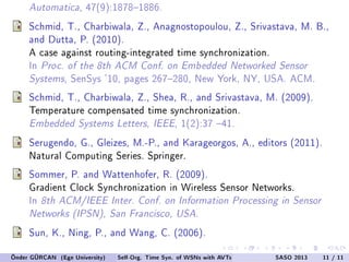 Self-Organizing Time Synchronization in Wireless Sensor Networks with ...