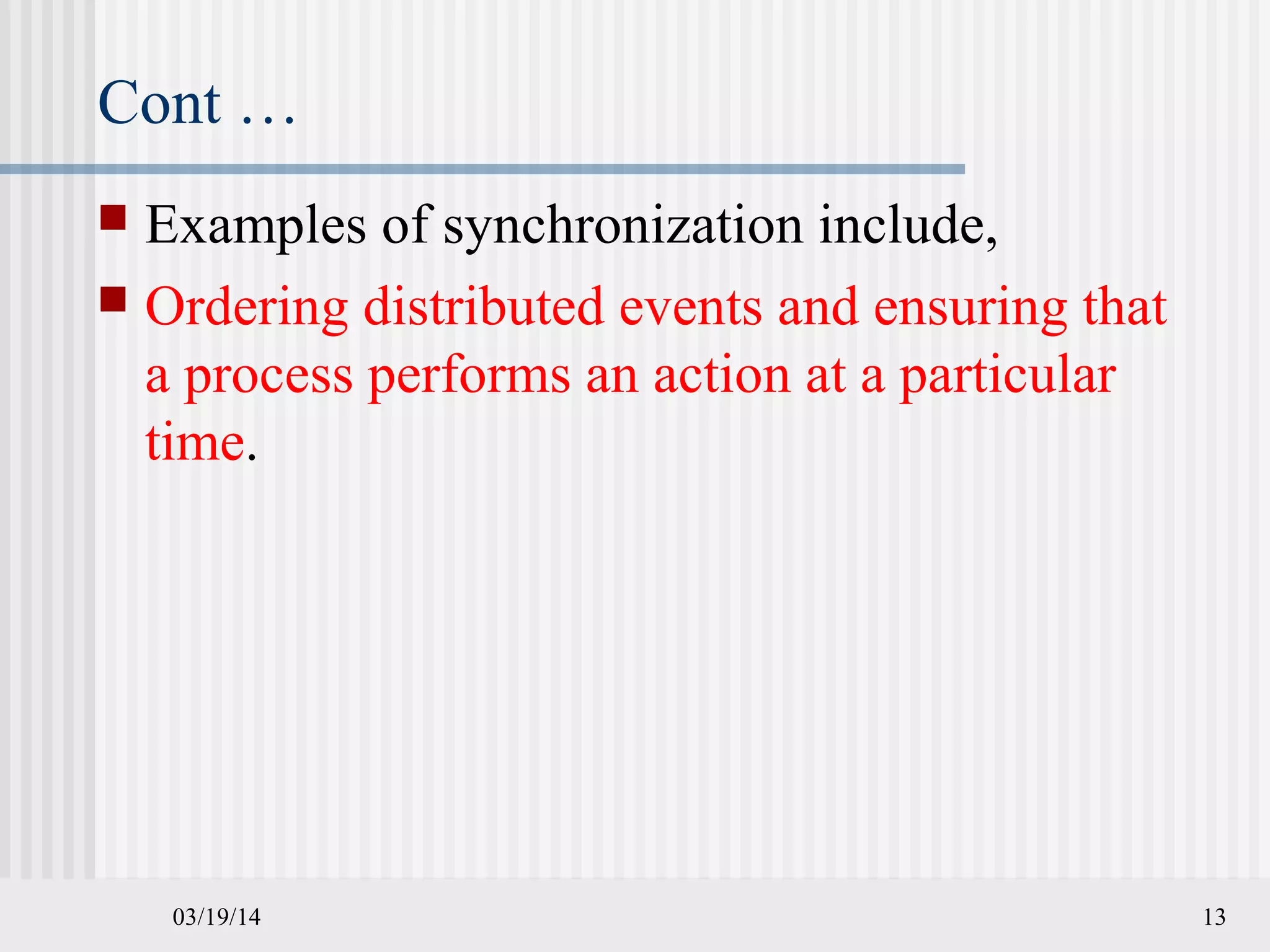 Synchronization In Distributed Systems Ppt