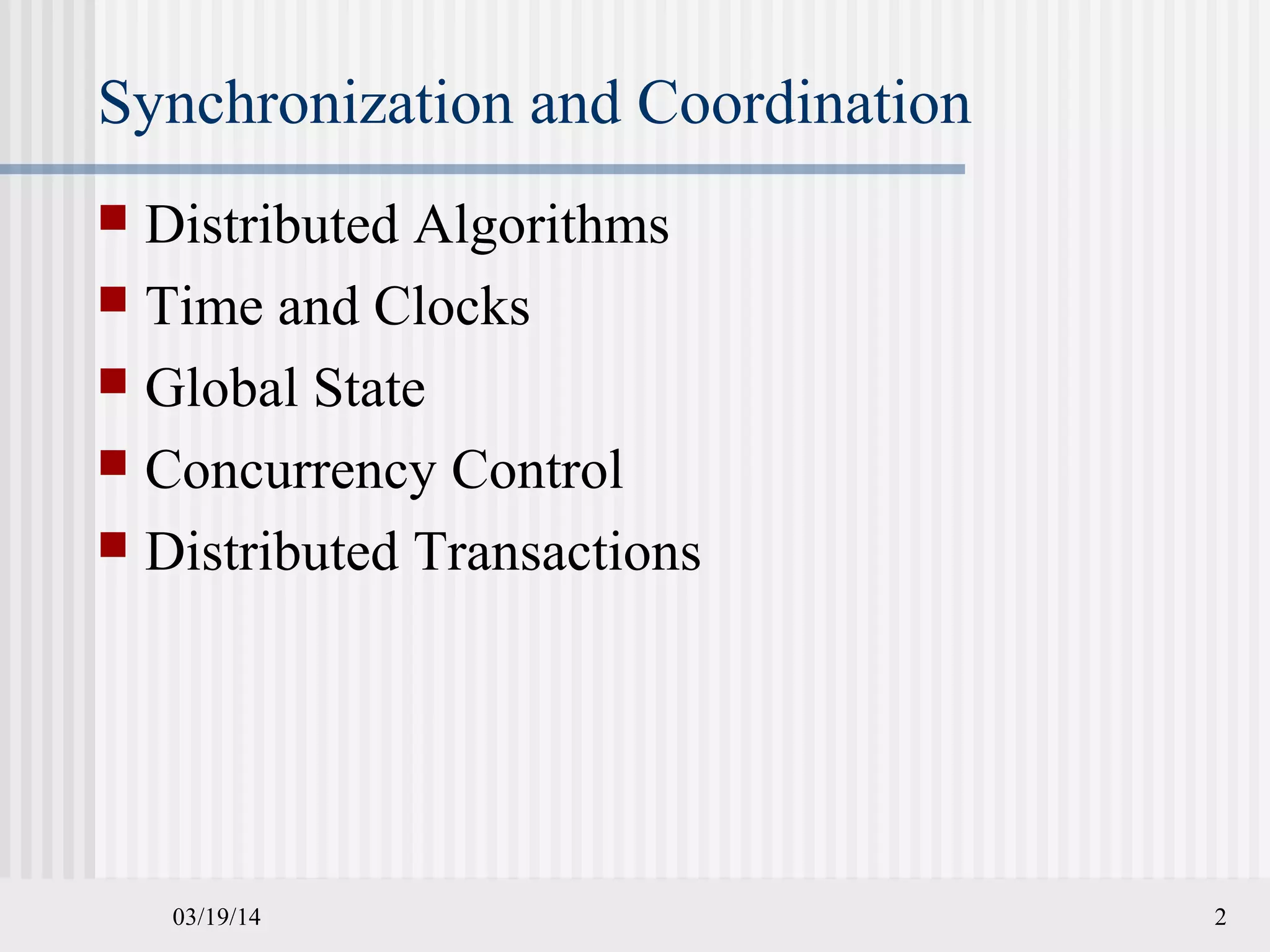 Synchronization In Distributed Systems Ppt 4462