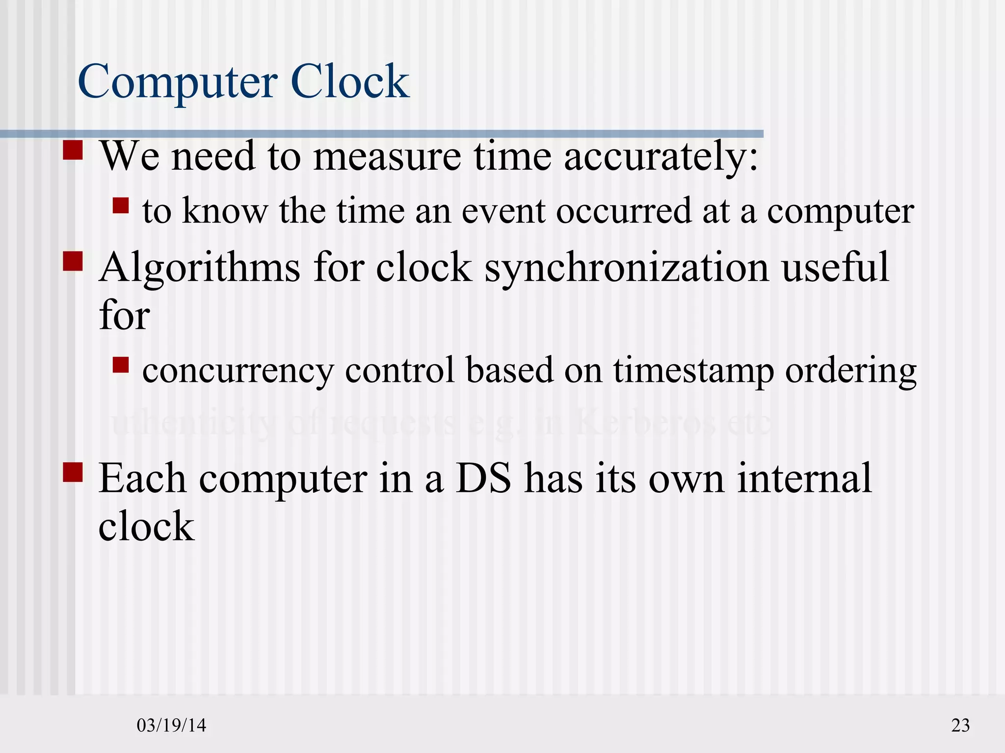 Synchronization In Distributed Systems Ppt