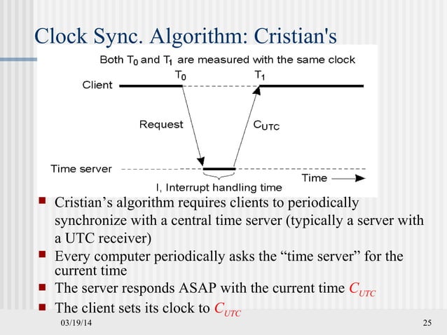 Synchronization in distributed systems | PPT