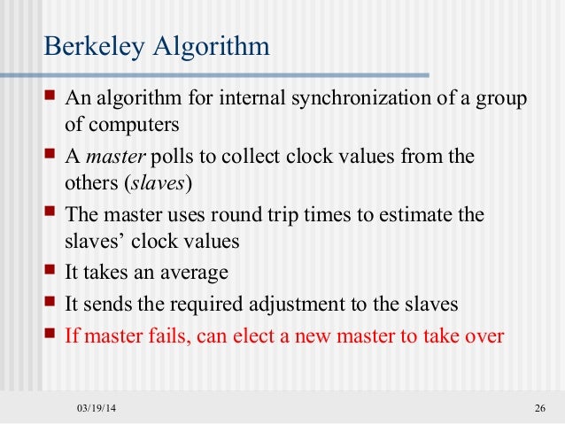 Synchronization In Distributed Systems