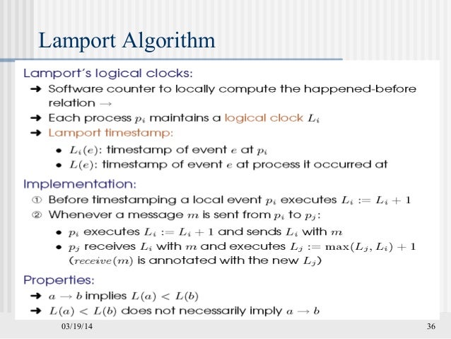 Synchronization in distributed systems
