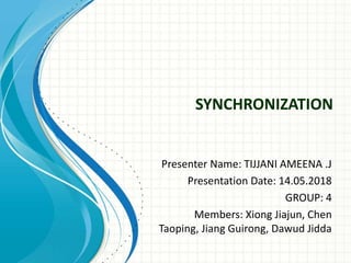 Synchronization | PPTX