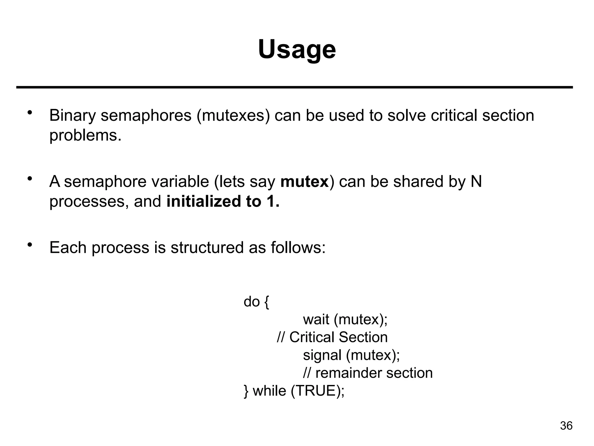 Synchronization In Operating System Structure Ppt