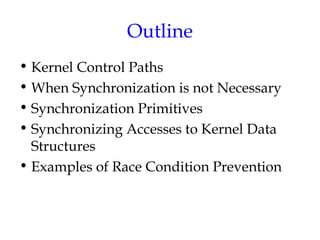 Synchronization linux | PPT