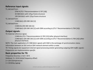 Synchronization and timing loop presentation -mapyourtech | PPT