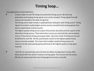 Synchronization and timing loop presentation -mapyourtech | PPT