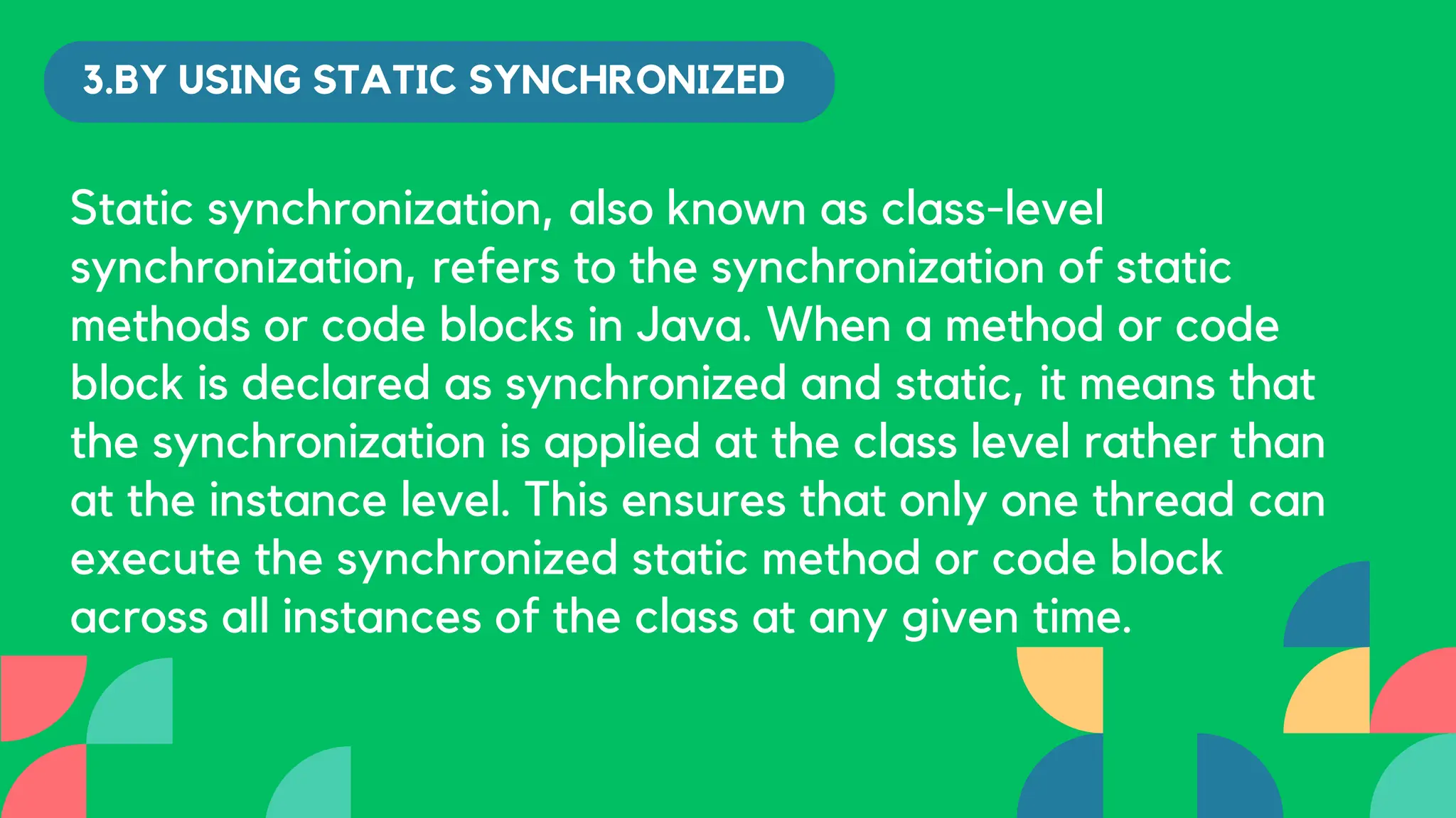 Java Presentation On Synchronization in Multithreading | PDF Java Presentation On Synchronization in Multithreading | PDF