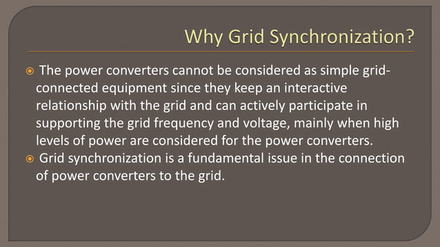 Synchronization Of Single Phase Power Converters To Grid Pptx Digital Audio Computer