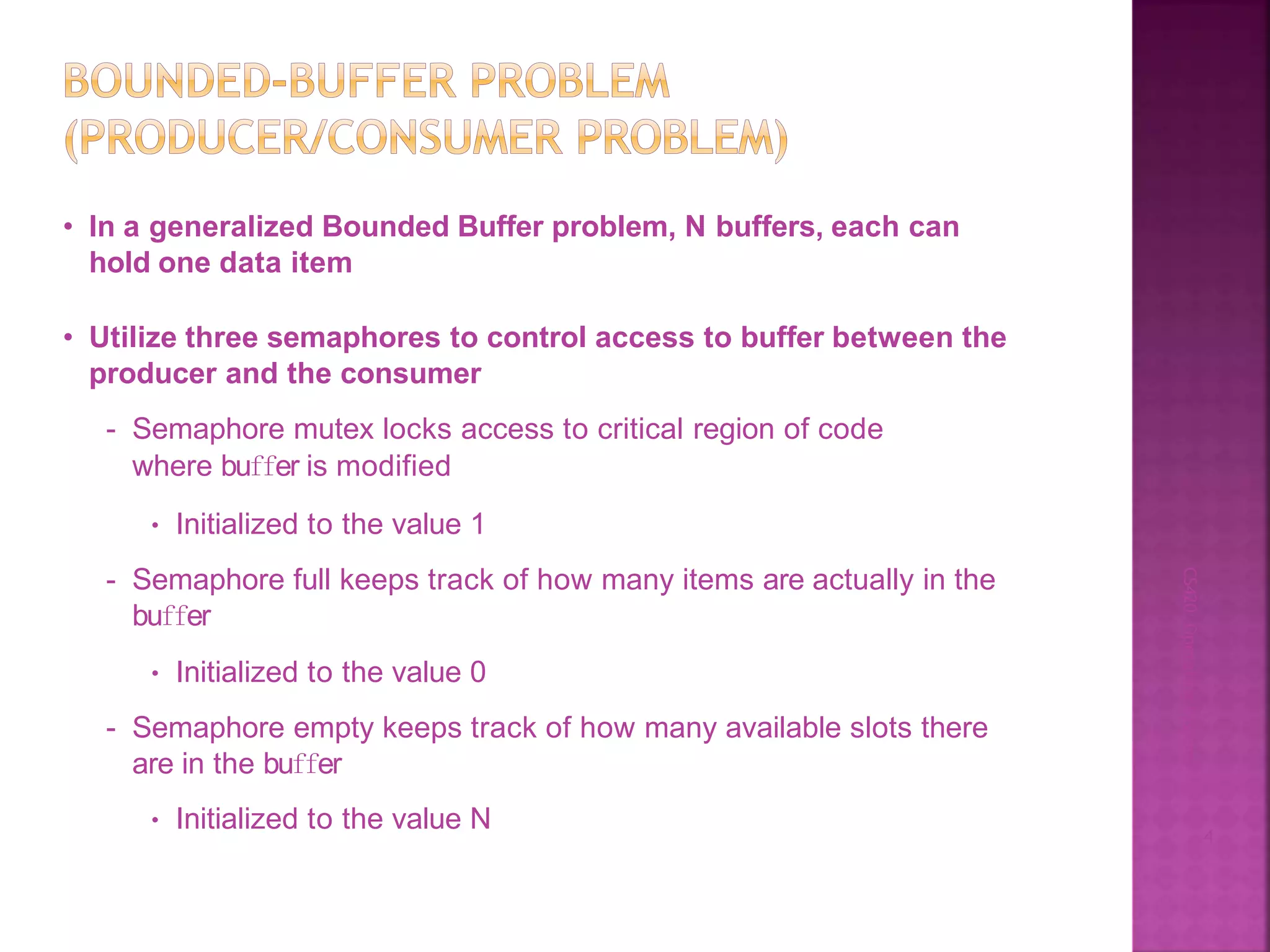 Synchronization problems | PPTX