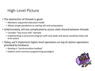 Synchronization problem with threads | PPT