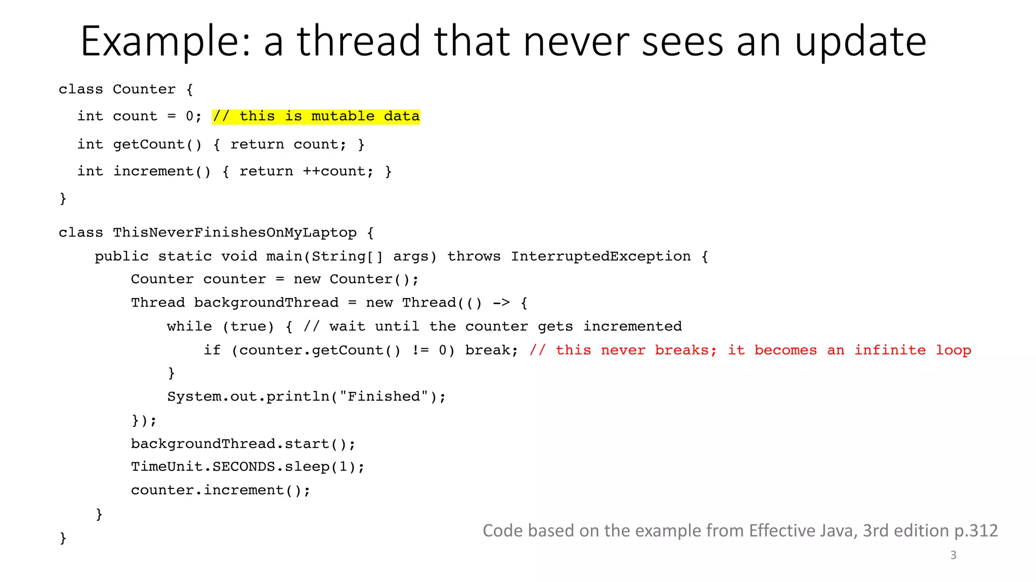 Synchronize Access To Shared Mutable Data Ppt